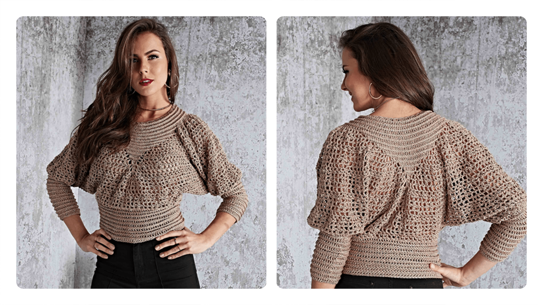 Receita Blusa de Crochê (Cor Castor): Elegância e Estilo em Cada Ponto!