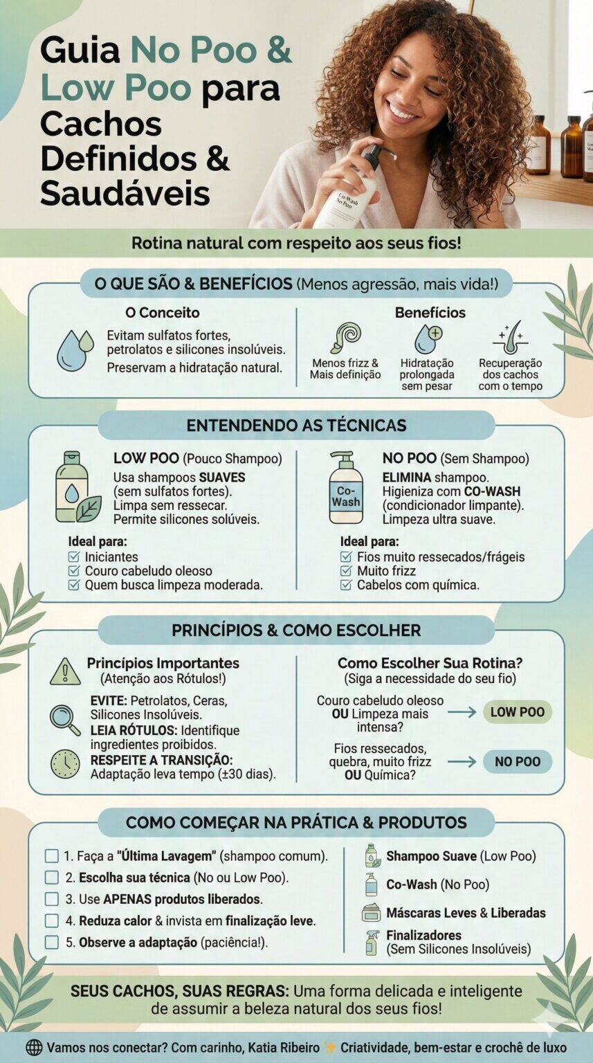 Guia No Poo e Low Poo para cacheadas iniciantes